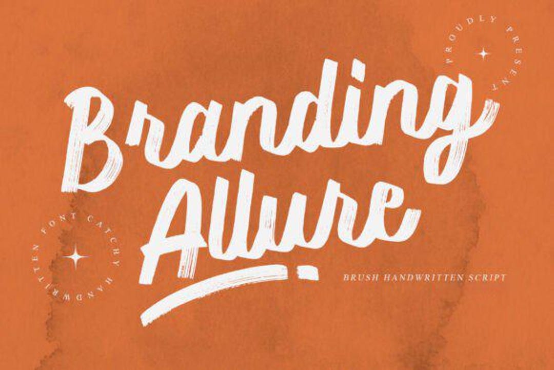 Branding Allure Calligraphy Font, Script Font, Cricut Font Svg, Cursive ...