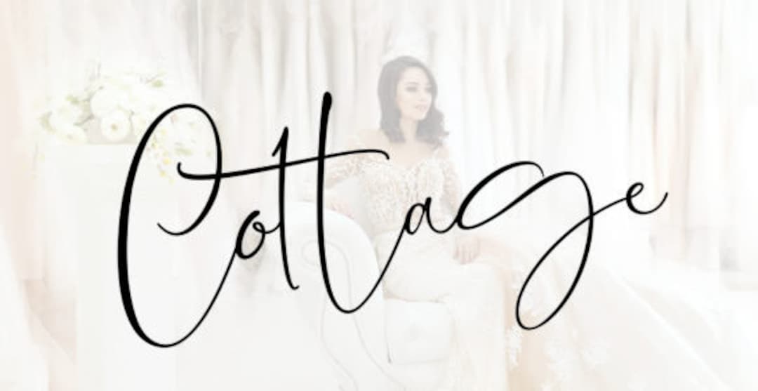Cottage - Calligraphy Font, Script Font, Cricut Font Svg, Cursive Font ...