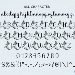 Butterfly - Calligraphy Font, Script Font, Cricut Font Svg, Cursive ...