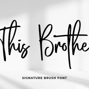 This Brother - Calligraphy Font, Script Font, Cricut Font Svg, Cursive ...