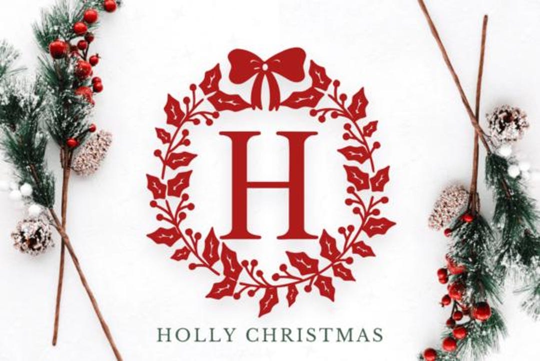 Holly Christmas - Calligraphy Font, Script Font, Cricut Font Svg ...