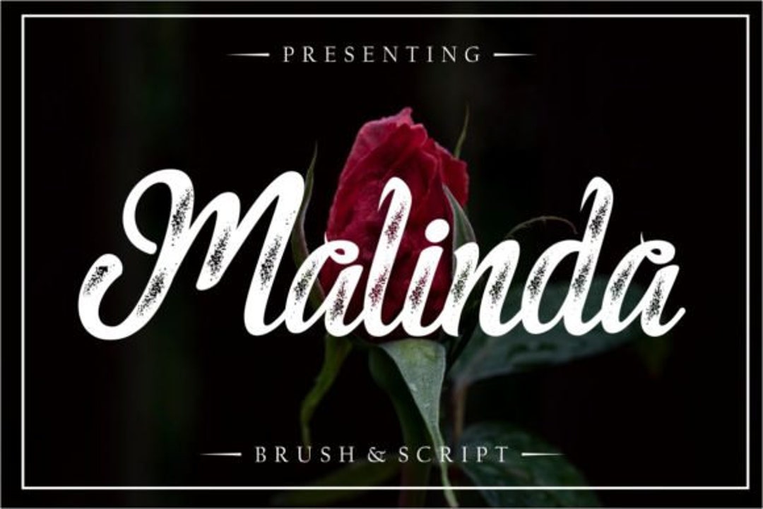 Malinda Calligraphy Font, Script Font, Cricut Font Svg, Cursive Font ...