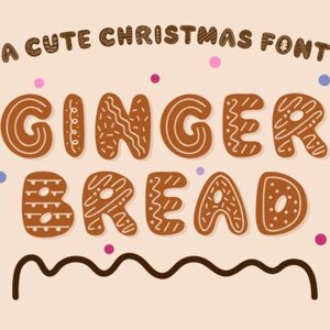 Gingerbread - Calligraphy Font, Script Font, Cricut Font, Cursive Font ...
