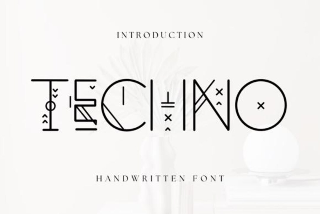 Techno Calligraphy Font, Script Font, Cricut Font Svg, Cursive Font ...