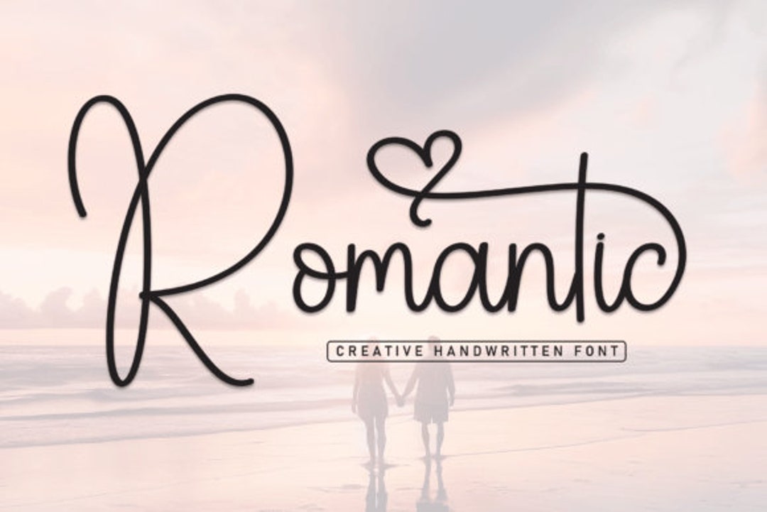 Romantic Calligraphy Font, Script Font, Cricut Font Svg, Cursive Font ...