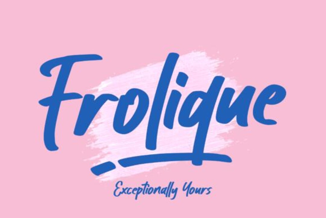 Frolique - Calligraphy Font, Script Font, Cricut Font Svg, Cursive Font ...