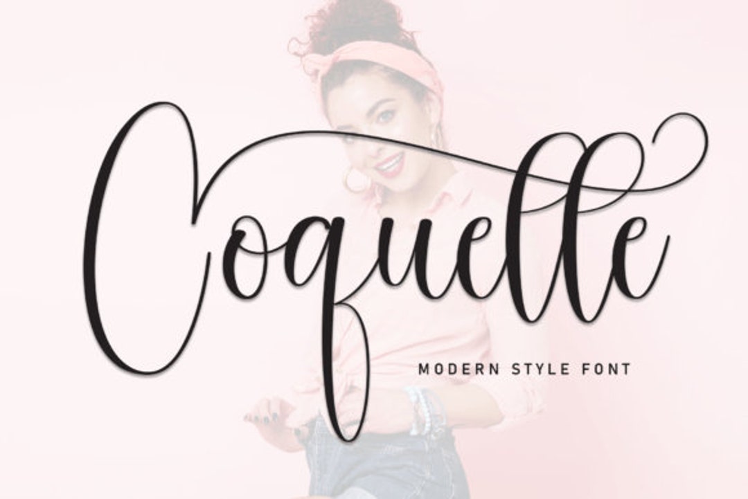 Coquette - Calligraphy Font, Script Font, Cricut Font Svg, Cursive Font ...