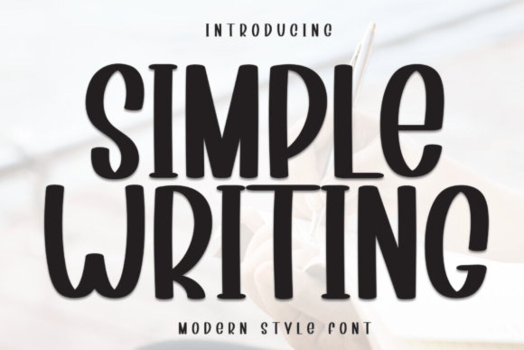 Simple Writing - Calligraphy Font, Script Font, Cricut Font Svg ...