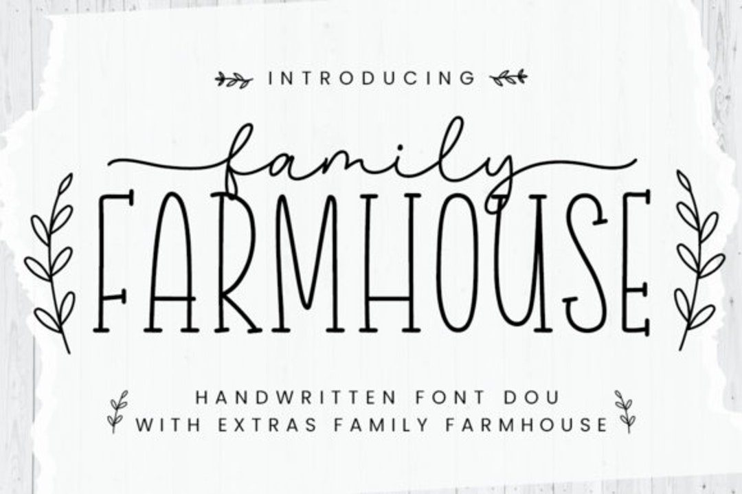 Family Farmhouse - Calligraphy Font, Script Font, Cricut Font Svg ...