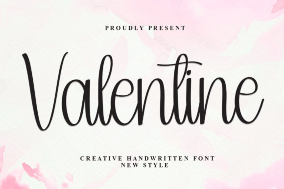 Valentine - Calligraphy Font, Script Font, Cricut Font Svg, Cursive ...