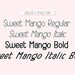 Sweet Mango - Calligraphy Font, Script Font, Cricut Font Svg, Cursive ...