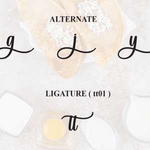 Butter Sugar - Calligraphy Font, Script Font, Cricut Font Svg, Cursive Font, Procreate Font ...