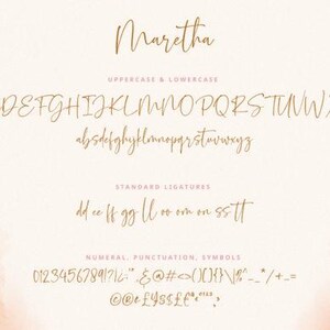 Maretha - Calligraphy Font, Script Font, Cricut Font Svg, Cursive Font ...