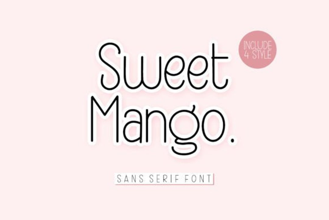 Sweet Mango - Calligraphy Font, Script Font, Cricut Font Svg, Cursive ...