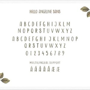 Hello Angeline - Calligraphy Font, Script Font, Cricut Font Svg ...