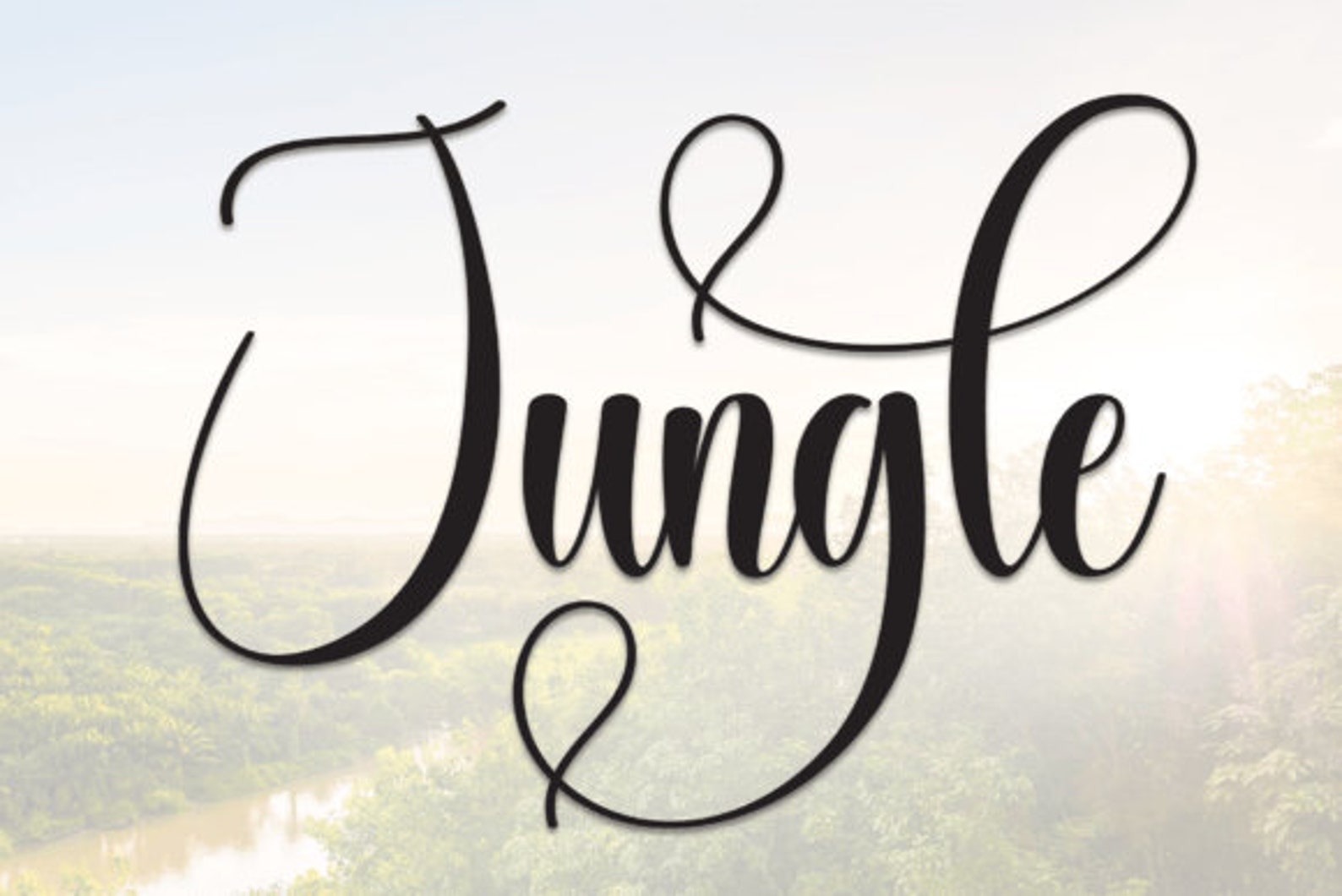 Jungle - Calligraphy Font, Script Font, Cricut Font Svg, Cursive Font ...