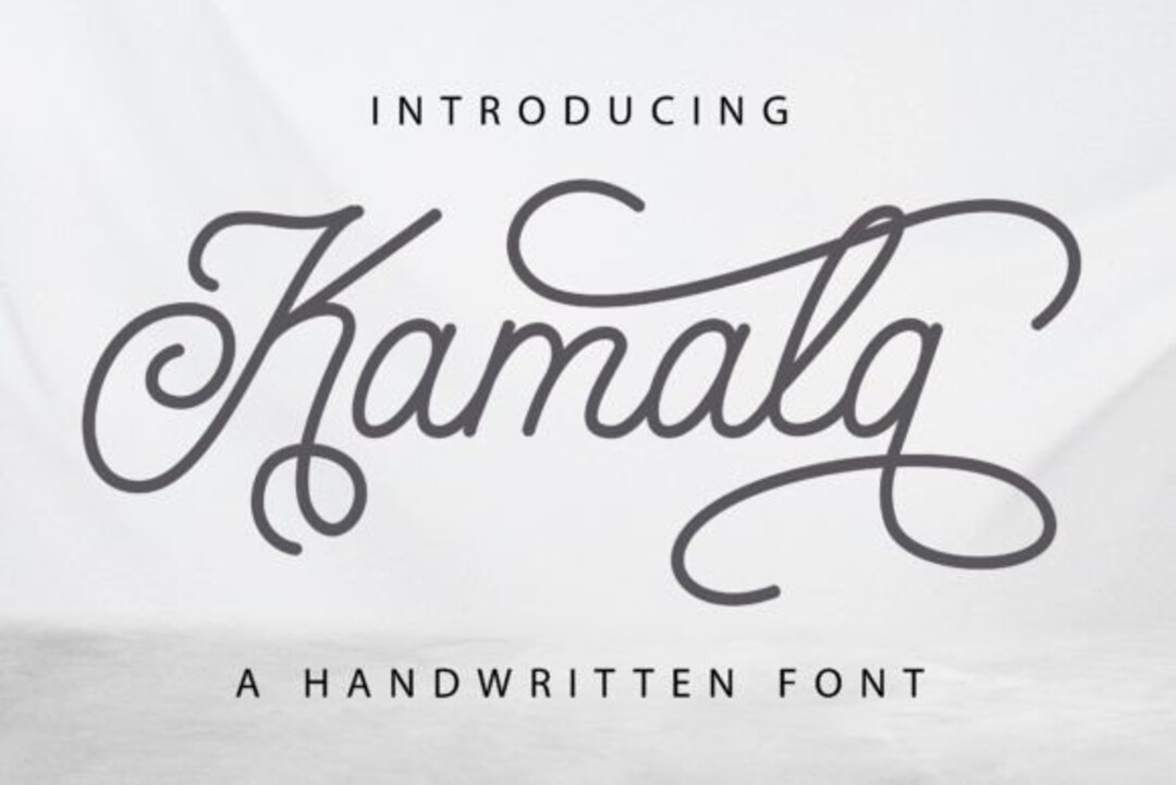 Kamala - Calligraphy Font, Script Font, Cricut Font Svg, Cursive Font ...
