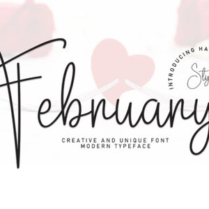February - Calligraphy Font, Script Font, Cricut Font Svg, Cursive Font ...
