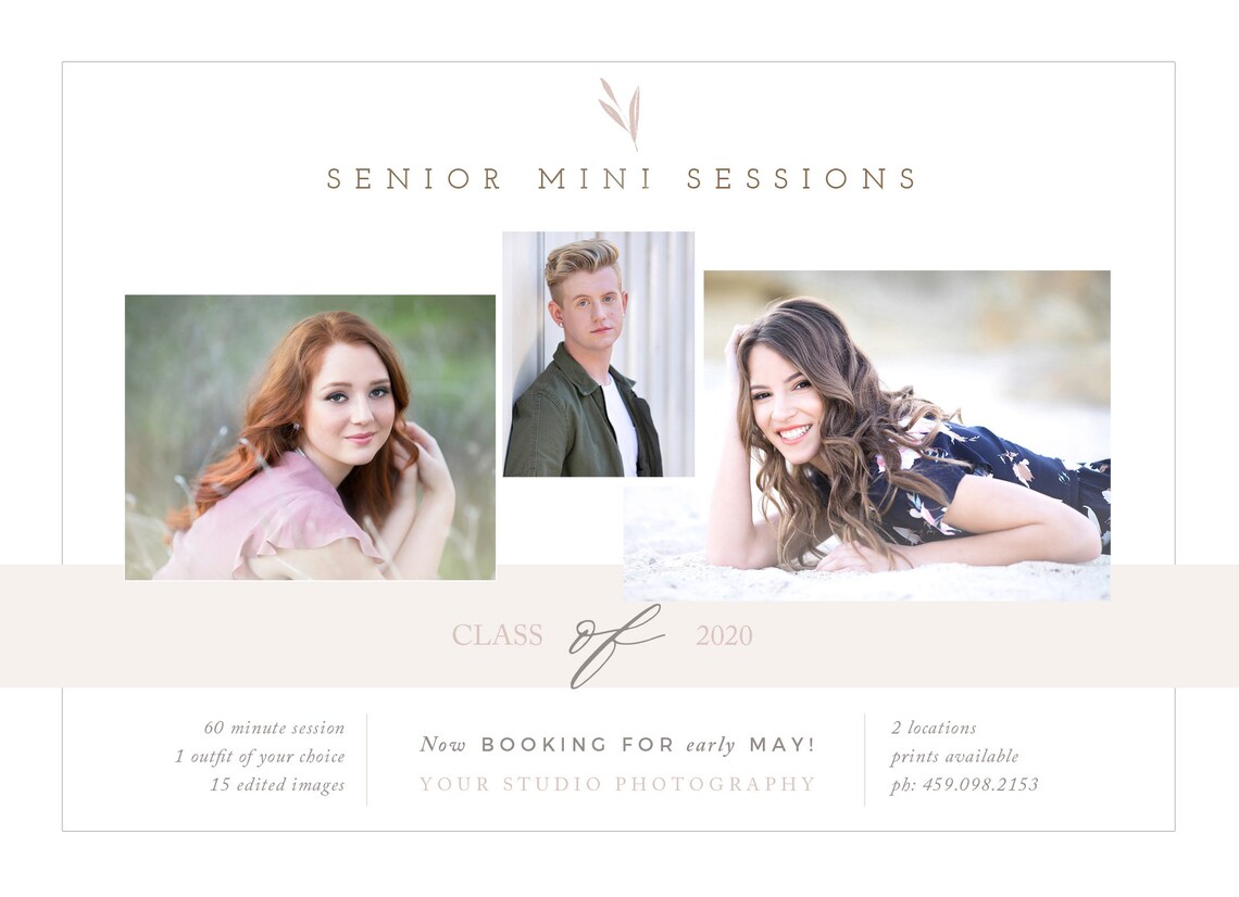 Senior Mini Session Marketing Board Senior Photo Sessions - Etsy