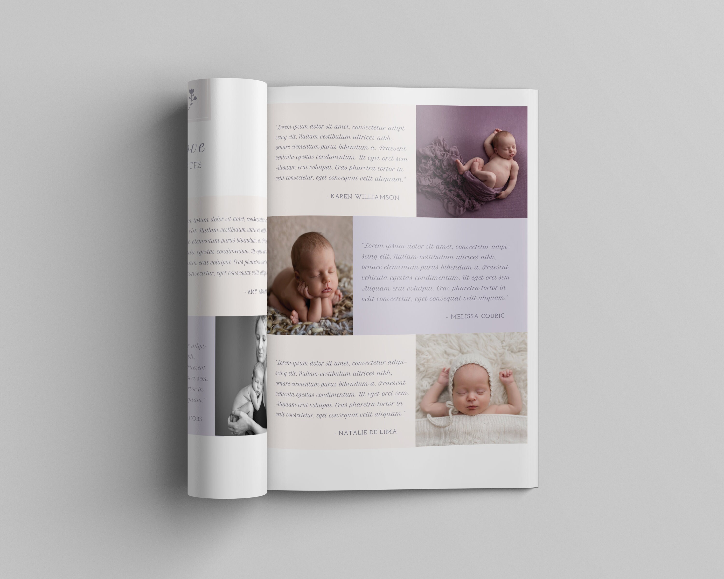 Newborn Photography Magazine Template 22 Pages Newborn | Etsy