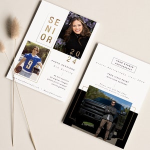 Senior Photo Session Template, 7x5 Graduation Photo Session Promo Card ...