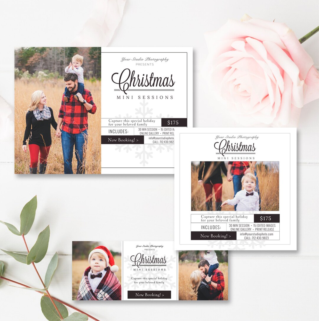 Christmas Mini Session Marketing Bundle, Christmas Mini Session ...