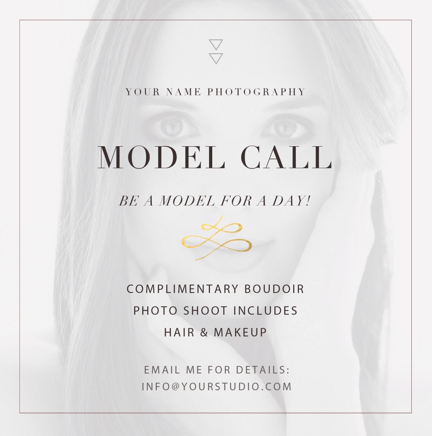Model Call for Photographers Photography Marketing Template | Etsy