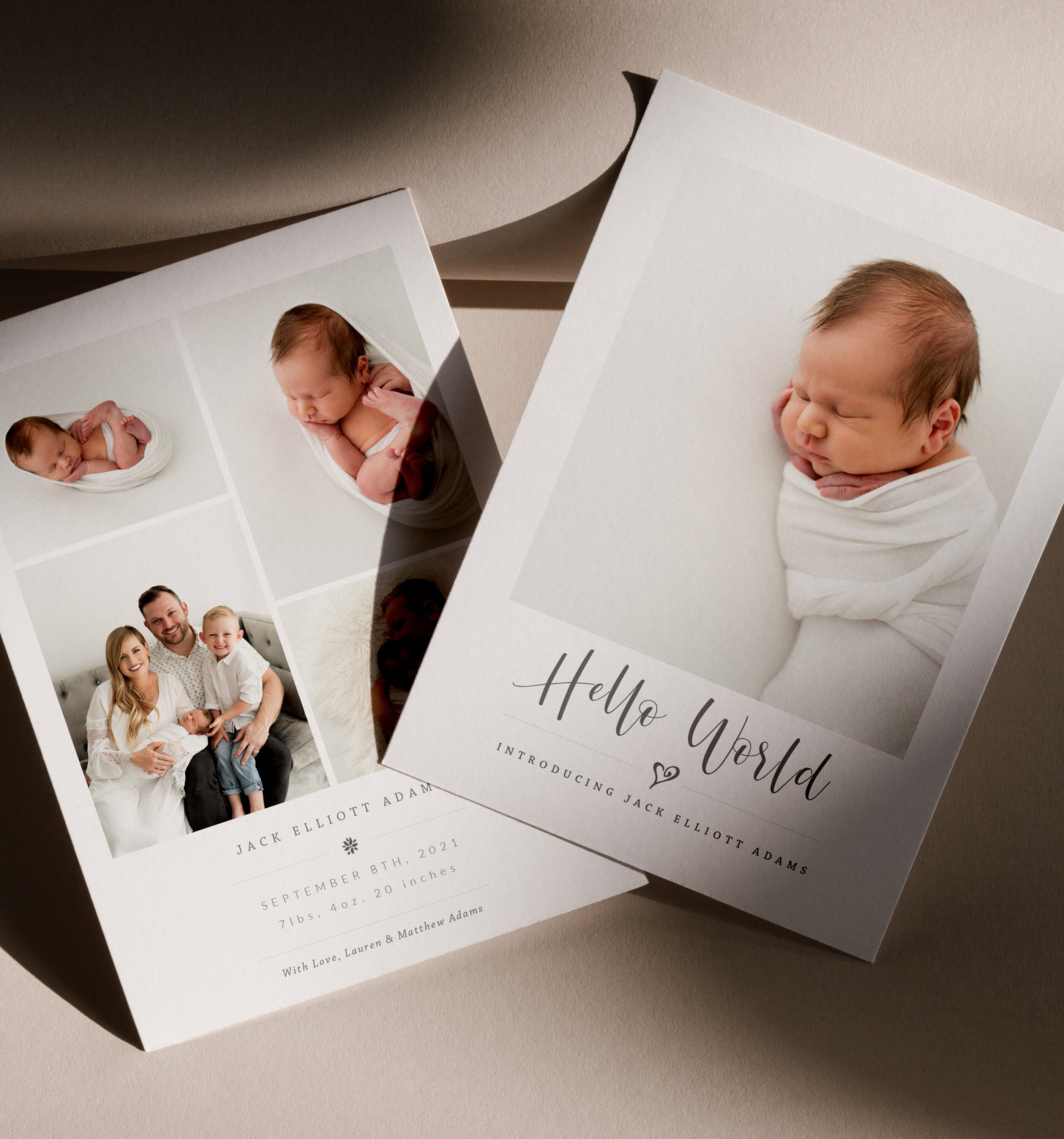 Birth Announcement Template Baby Announcement Templates for | Etsy