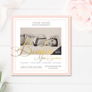 Boudoir Marketing Set, Boudoir Mini Session Marketing Board ...
