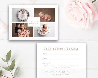 INSTANT DOWNLOAD Photography Session Reminder Template | Etsy