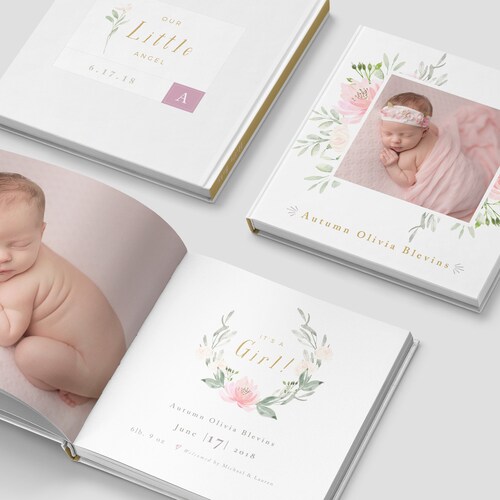 Baby Album Template for Photographers Baby Photo Book - Etsy