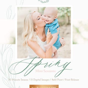 Spring Mini Session Marketing Bundle, Photographer Marketing Sets ...