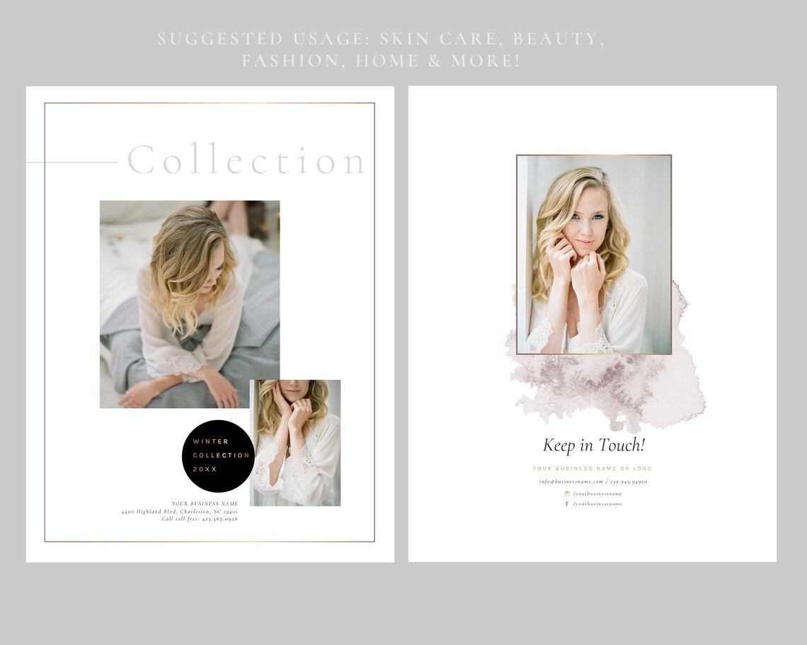 Catalog Template for Photoshop Indesign and Canva Wholesale - Etsy