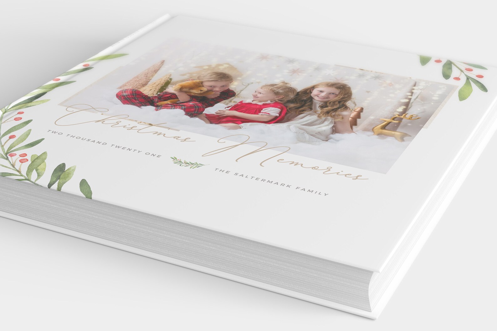 Holiday Photo Album Cover Template Christmas Photo Book Cover | Etsy