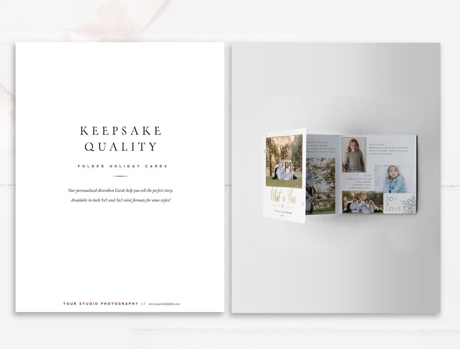 Christmas Card Catalog Template Catalog Photoshop Template - Etsy