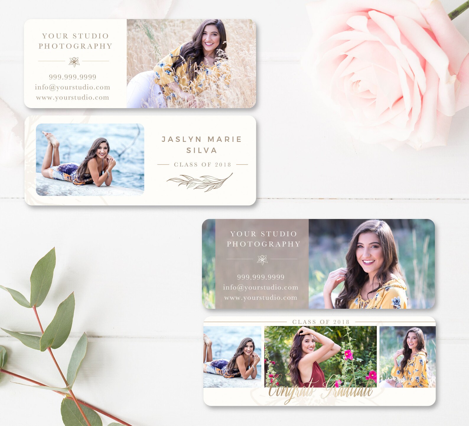Senior Rep Card Template Senior Photographer Rep Cards - Etsy