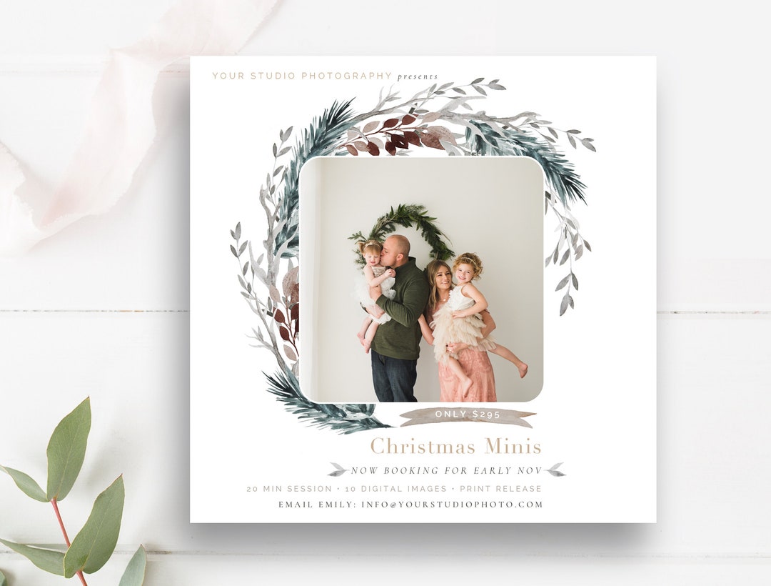 5x5 Christmas Mini Session Template, Christmas Minis Template ...