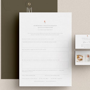 Newborn Photography Session Questionnaire, Photography Questionnaire ...