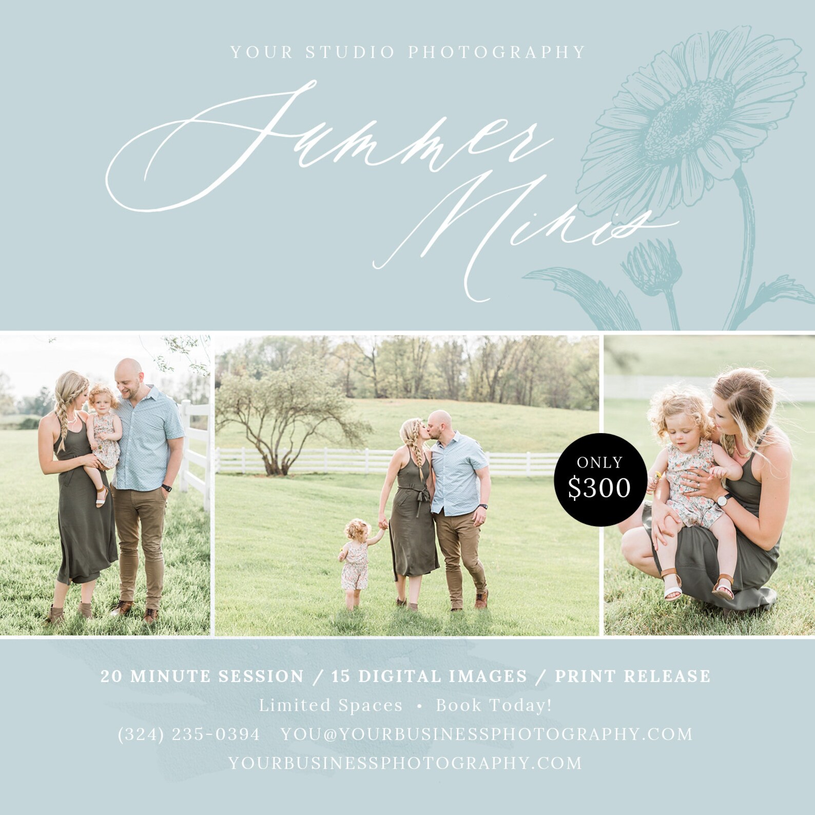 Summer Mini Session Template Summer Photography Sessions | Etsy