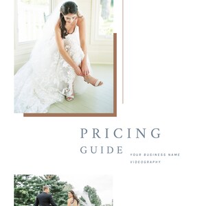 Videography Cinematography Pricing Guide, Modern Pricing Template for ...