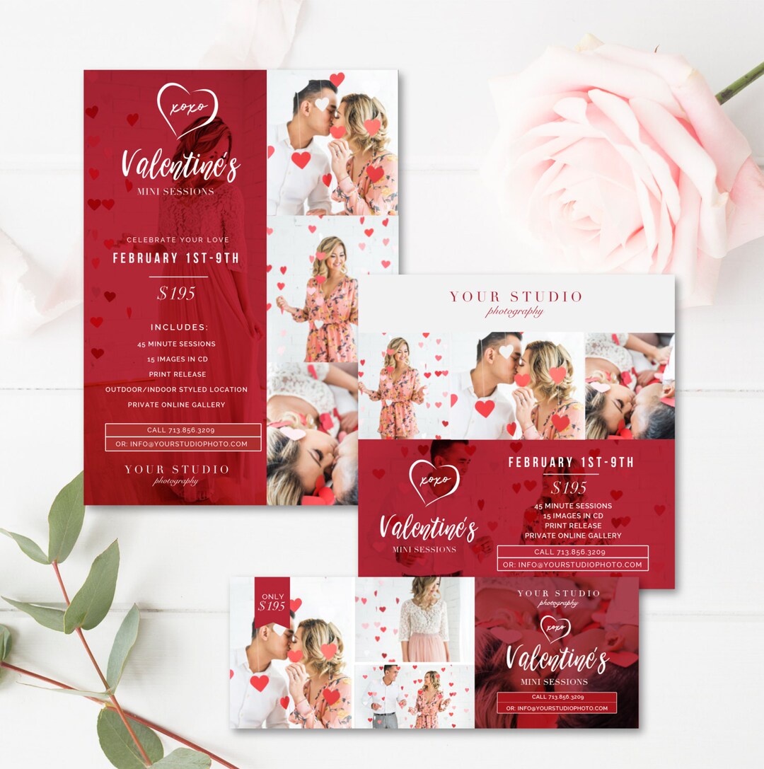 Valentine's Mini Session Marketing Bundle, Valentine's Mini Session ...