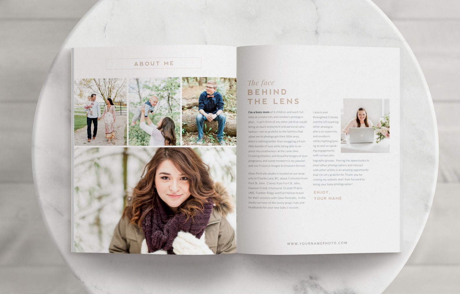 Photography Magazine Welcome Guide 10 Pages Template for | Etsy