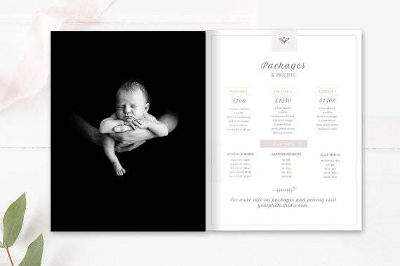 INSTANT DOWNLOAD Newborn Photography Magazine Template 22 | Etsy