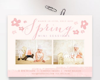 Spring Marketing Board Spring Template Mini Session - Etsy