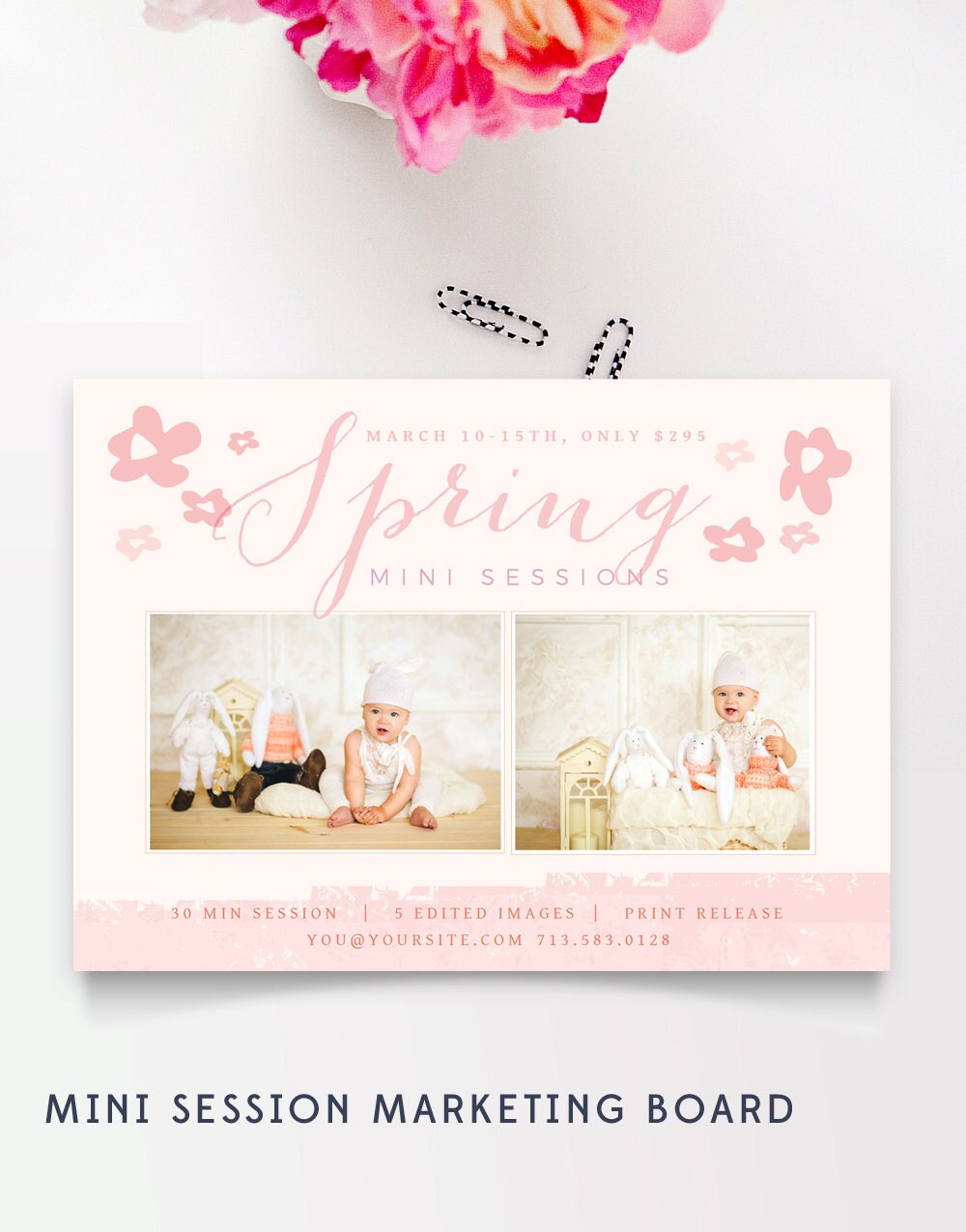 Spring Mini Session Marketing Board / Photography Marketing | Etsy