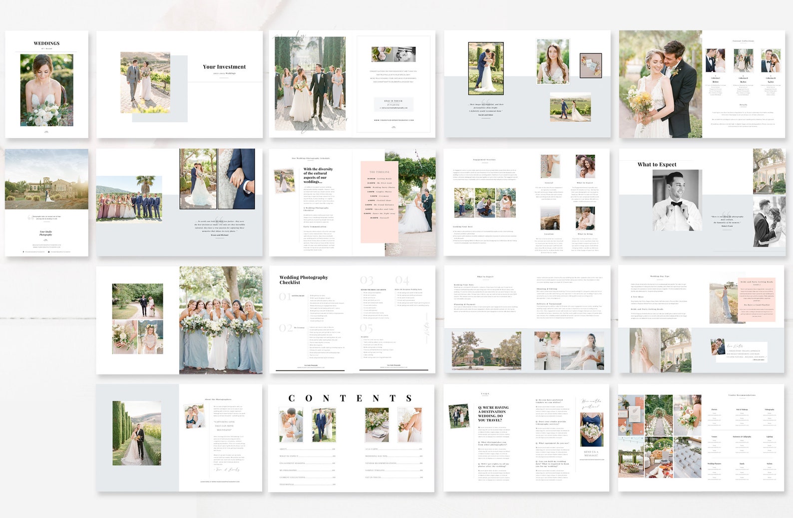Modern Luxe 34-page Wedding Photographer Welcome Guide Photo - Etsy