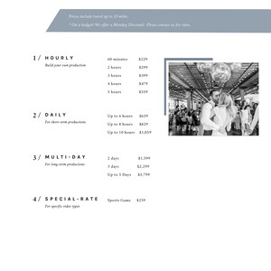 Videography Cinematography Pricing Guide, Modern Pricing Template for ...