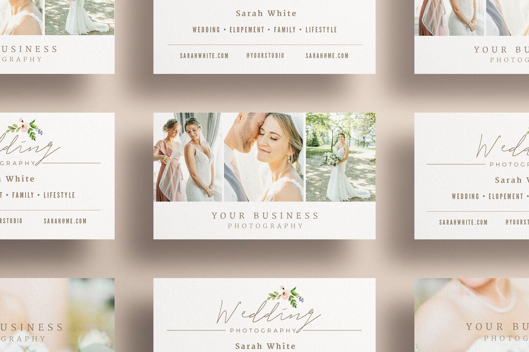 Wedding Photographer Business Card Template, Business Card Templates ...