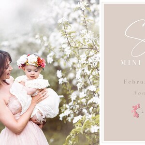 Spring Mini Session Marketing Set, Spring Marketing Boards, Mini ...