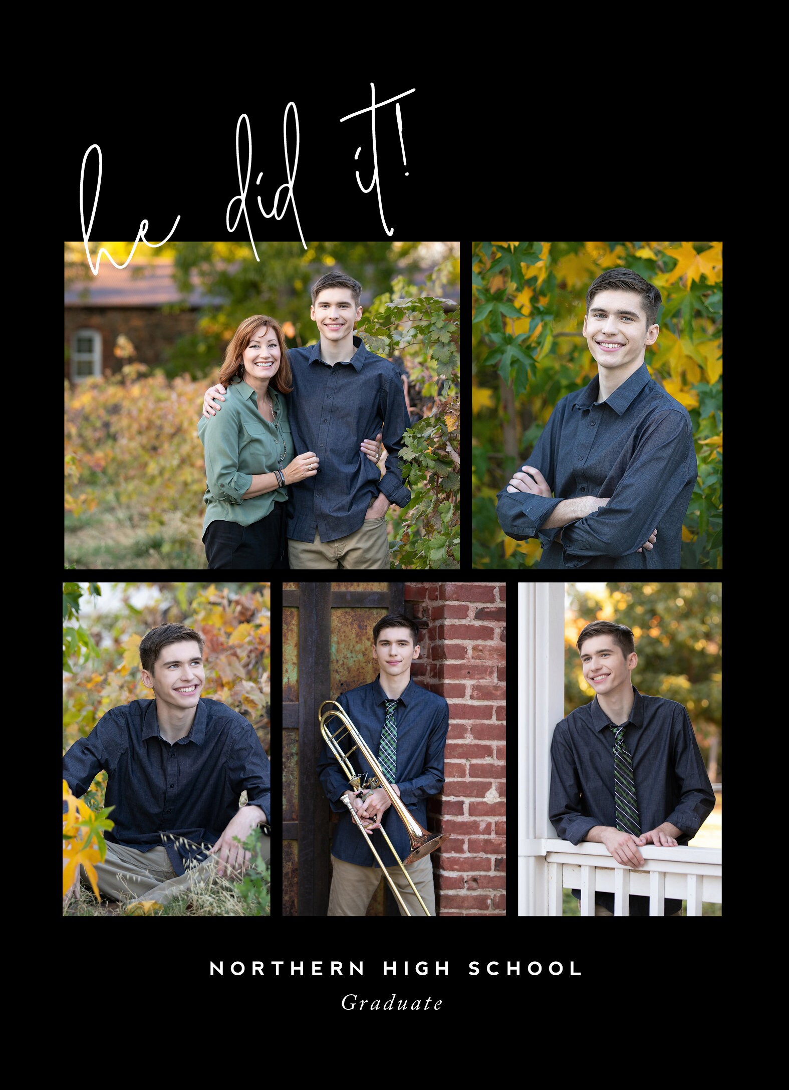 Graduation Invitation 2024 Boy, Guy Graduation Announcement, Graduation ...